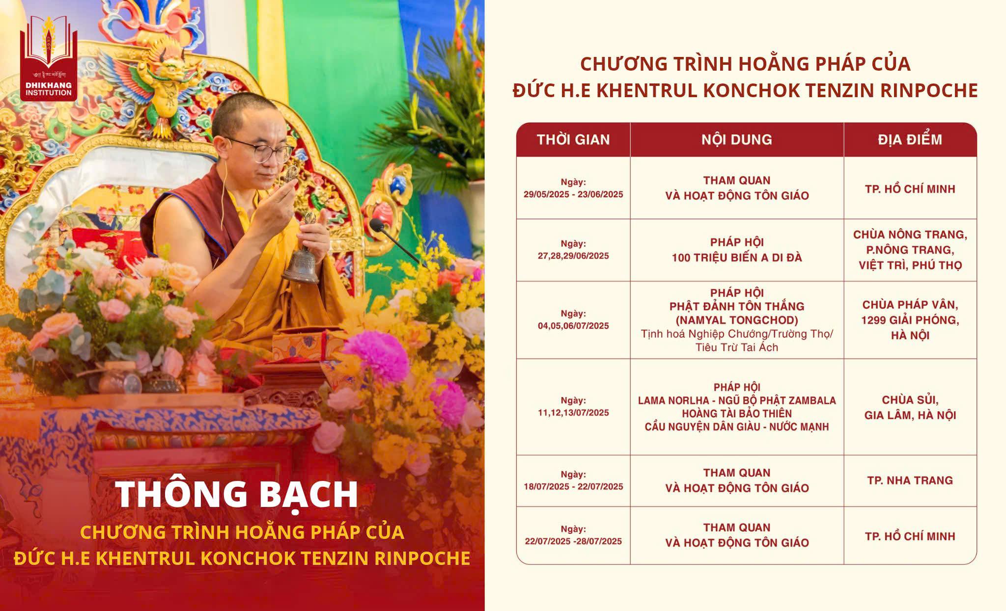Đạo sư trẻ uyên bác Khentrul Kunchok Tenzin Rinpoche tổ chức Pháp hội ...